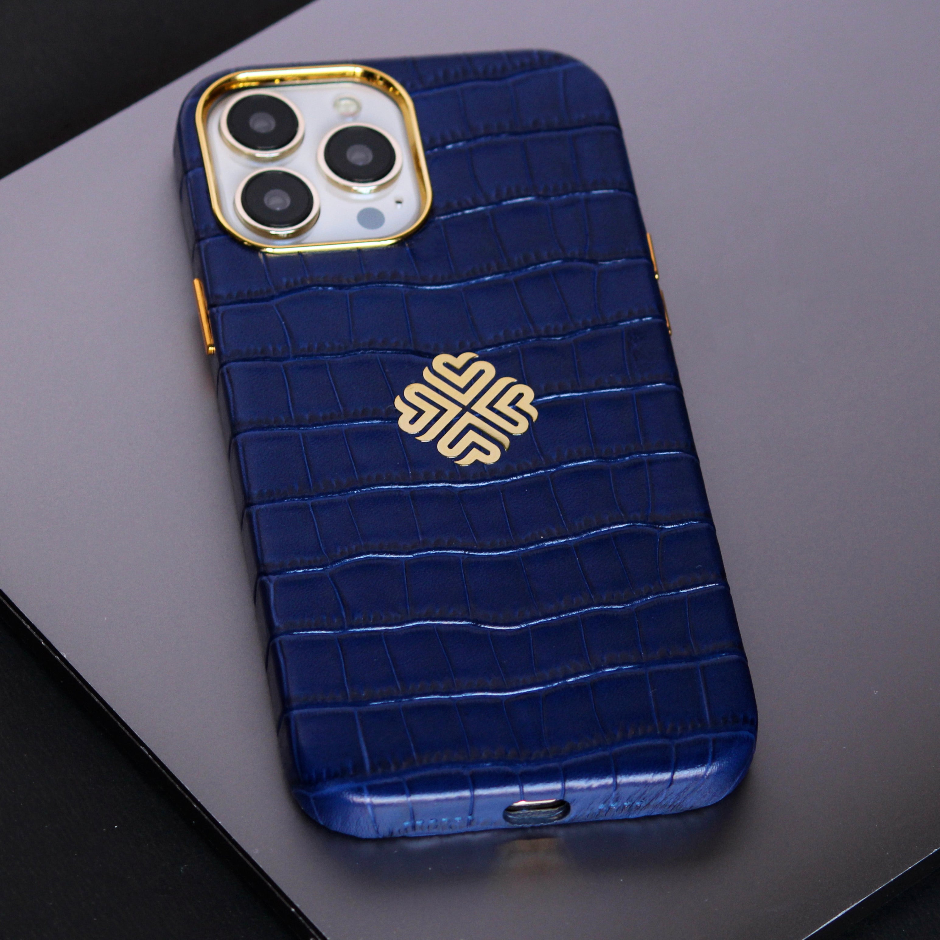 Midnight Blue | MagSafe Premium Leather Luxury iPhone Cover – RELDIOR